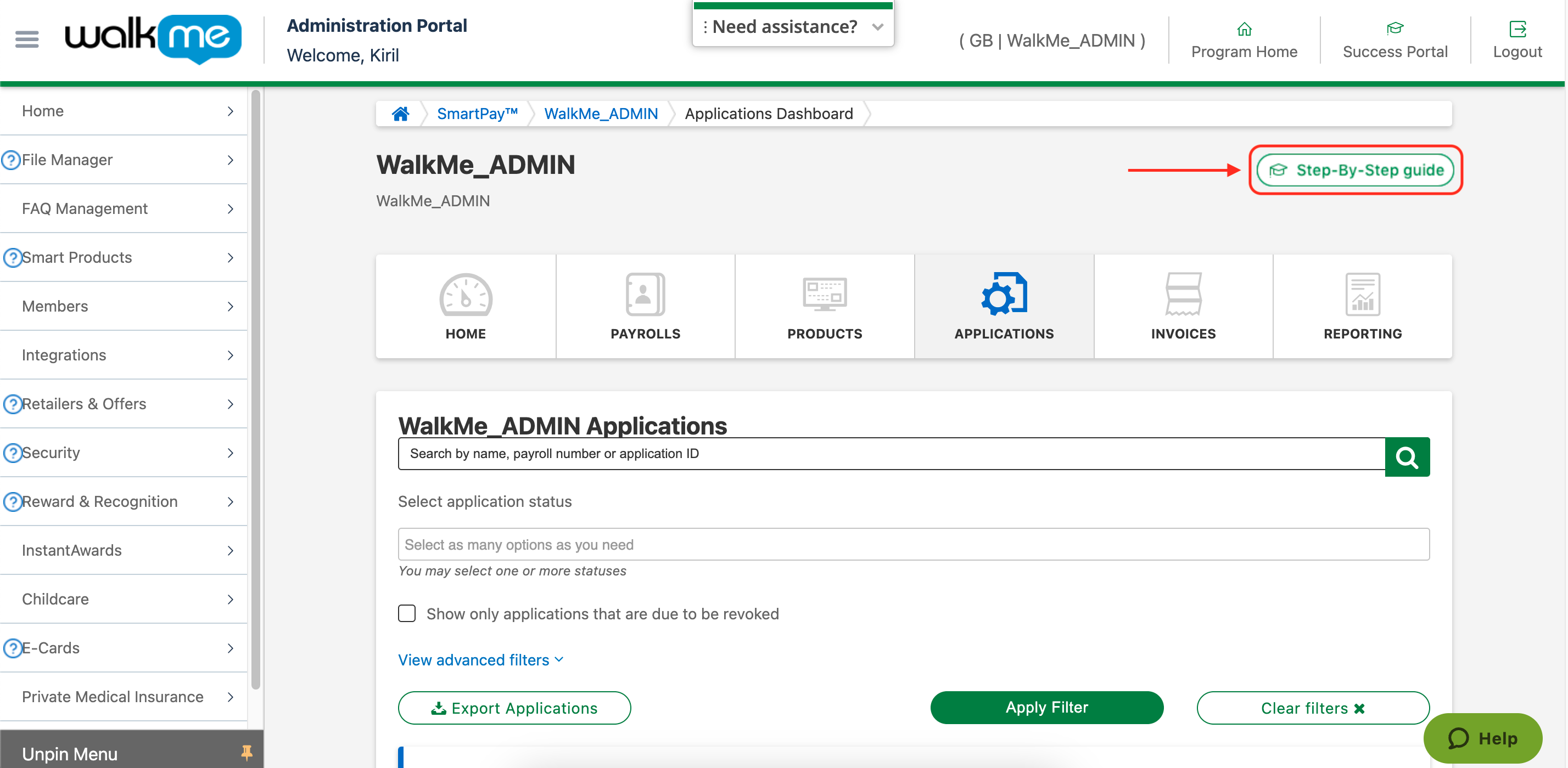 WalkMe - terms and examples – RG Help Center