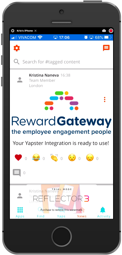 Sharing with Yapster – RG Help Center