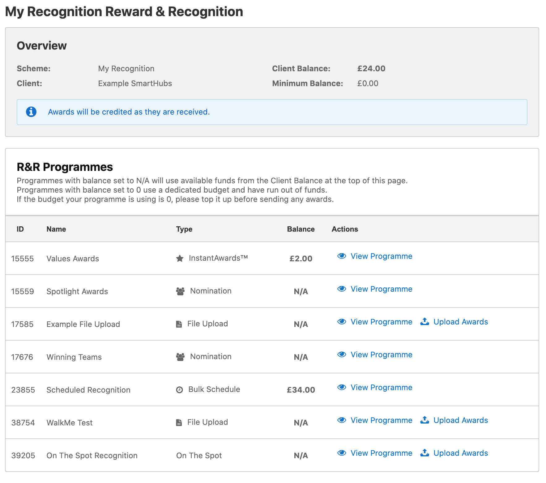 On The Spot Recognition | How to: manage your program – RG Help Center
